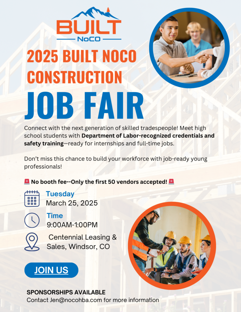 2025 BUILT NoCO Careers in Construction Job Fair – First 50 Vendors Only! - NoCO Inspire