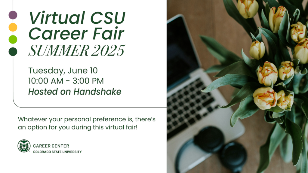 Virtual CSU Career Fair Summer 2025 - NoCO Inspire